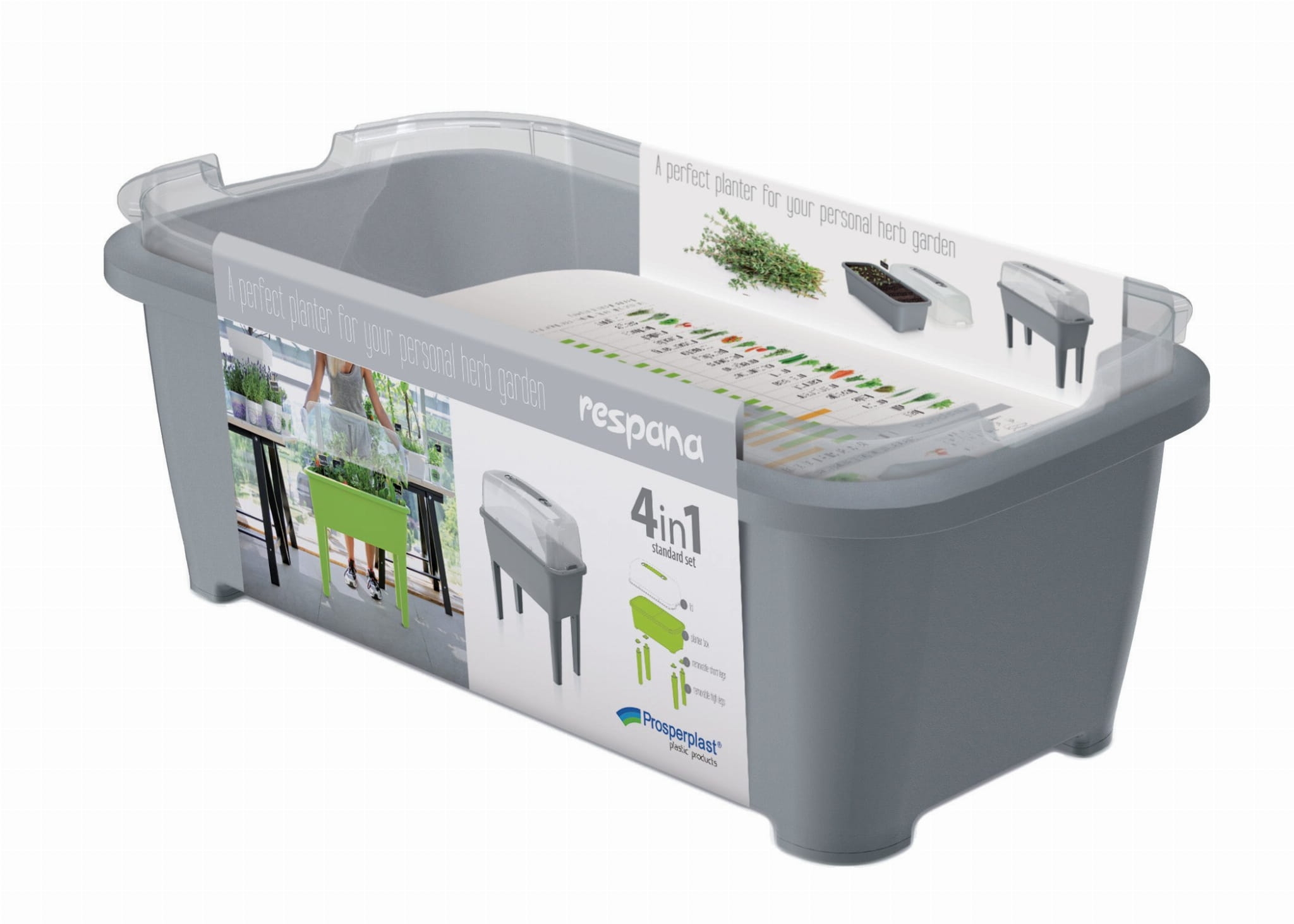 Rozsadnik SZARY Respana Planter SET DREP770-405U SEMER Dom Ogród Budowa